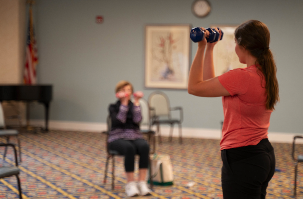 'Advanced step-ups': Part 120, Fitness for Older Adults